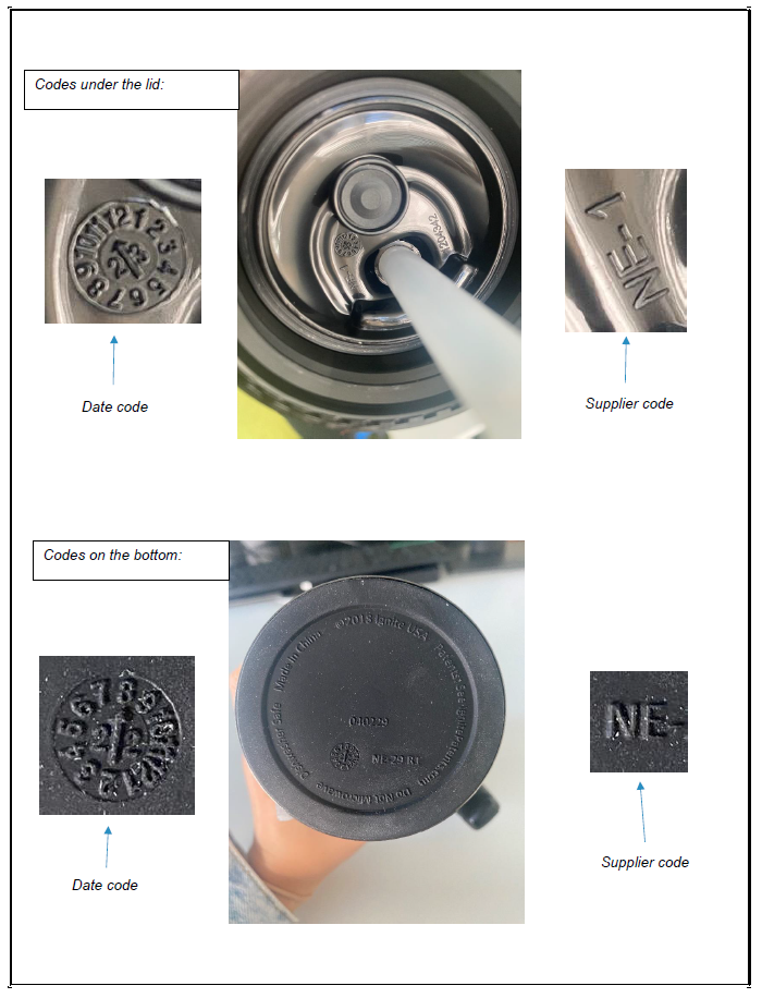 Where to find date & supplier codes?